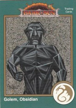 Golem, Obsidian (1993 Card Set) | Advanced Dungeons & Dragons 2nd ...