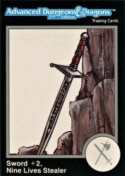 Sword +2, Nine Lives Stealer (1991 Card Set) | Advanced Dungeons ...