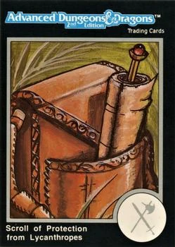 Scroll of Protection from Lycanthropes (1991 Card Set) | Advanced ...