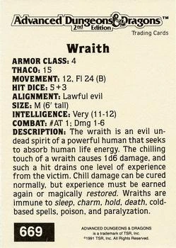 Wraith (1991 Card Set) | Advanced Dungeons & Dragons 2nd Edition Wiki ...