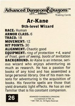 Ar-Kane (1991 Card Set) | Advanced Dungeons & Dragons 2nd Edition Wiki ...
