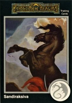 Sandiraksiva, The Black Courser (1991 Card Set) | Advanced Dungeons ...