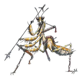 Thri-kreen (Creature) | Advanced Dungeons & Dragons 2nd Edition Wiki ...