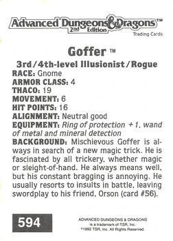 Goffer (1992 Card Set) | Advanced Dungeons & Dragons 2nd Edition Wiki ...