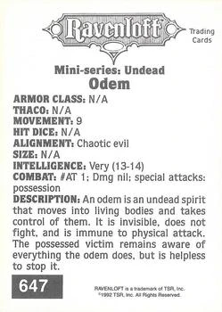 Odem (1992 Card Set) | Advanced Dungeons & Dragons 2nd Edition Wiki ...