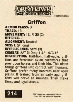 Griffon (1991 Card Set) | Advanced Dungeons & Dragons 2nd Edition Wiki ...