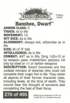 Banshee, Dwarf (1993 Card Set) | Advanced Dungeons & Dragons 2nd ...