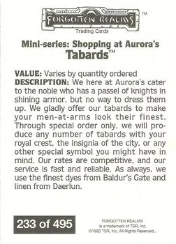 Tabards (1993 Card Set) | Advanced Dungeons & Dragons 2nd Edition Wiki ...