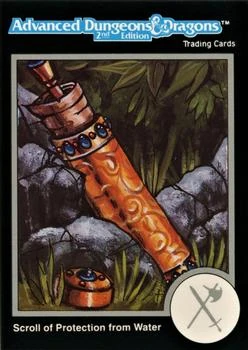 Scroll of Protection From Water (1991 Card Set) | Advanced Dungeons ...