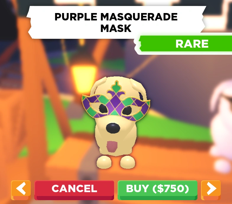 Purple Masquerade Mask | Adopt Me! Wiki | Fandom