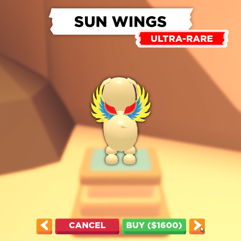 Sun Wings | Adopt Me! Wiki | Fandom