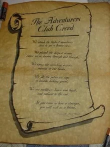 Club Creed | Adventurers Club Wiki | Fandom