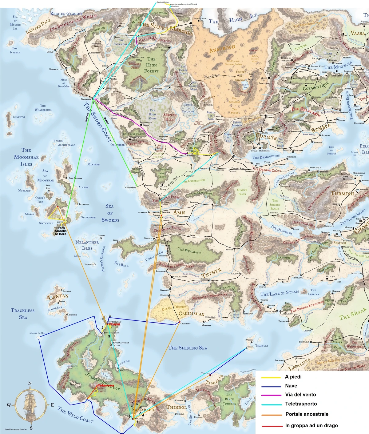 Mappa del viaggio | GDR Fanon Wiki | Fandom