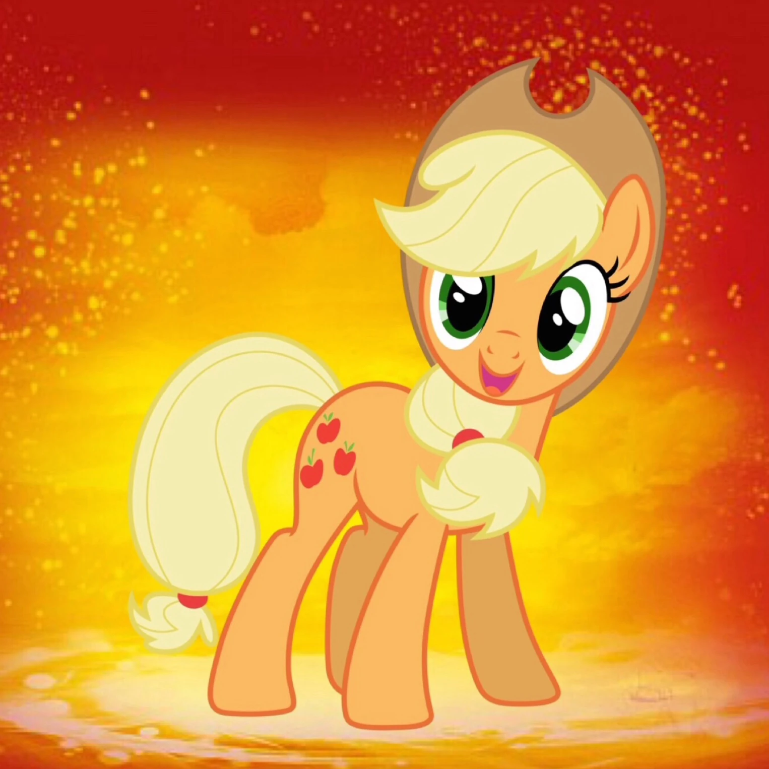 Applejack And Winona Wallpaper