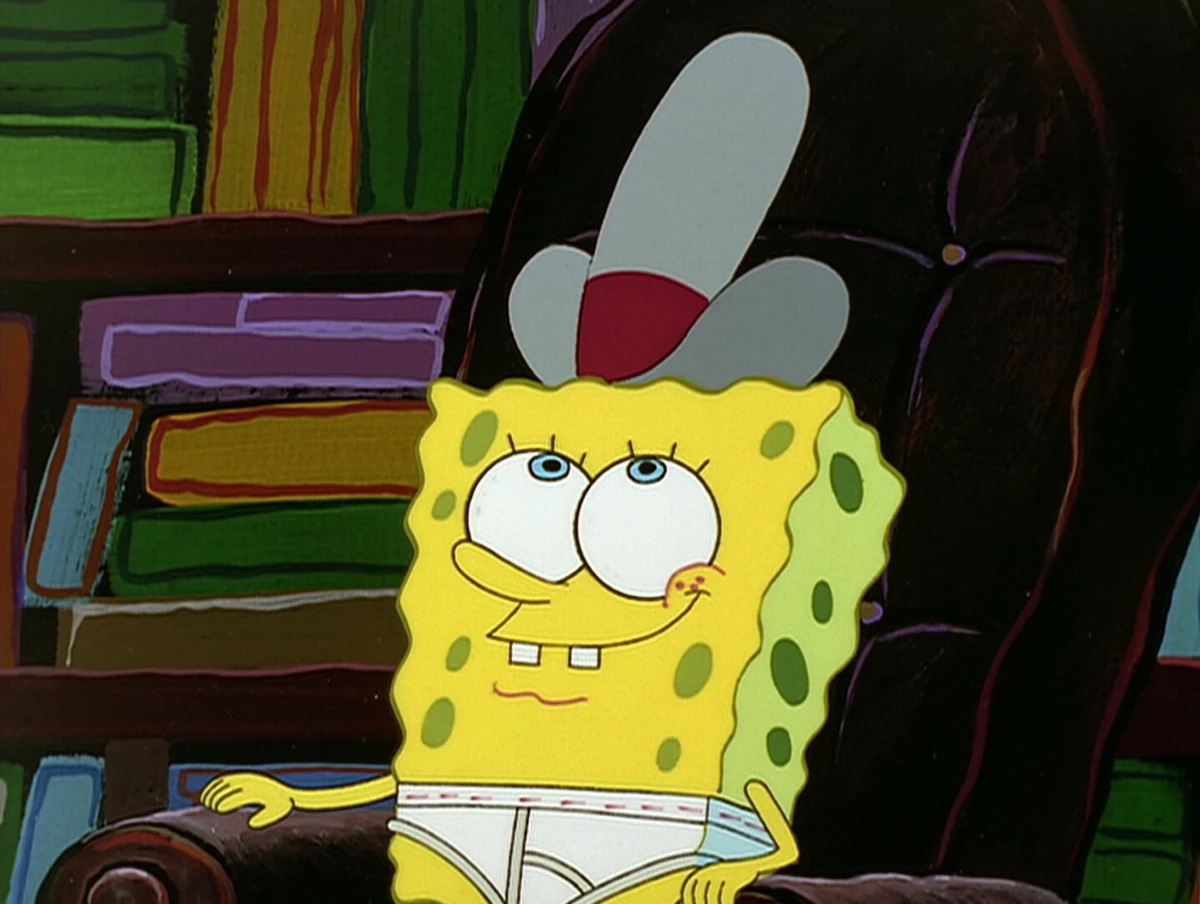 SpongeBob's extra fingers on his right hand. | Adventures with Cartoons ...
