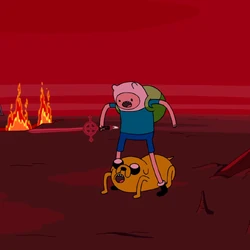 Adventure Time Finn Holding Sword
