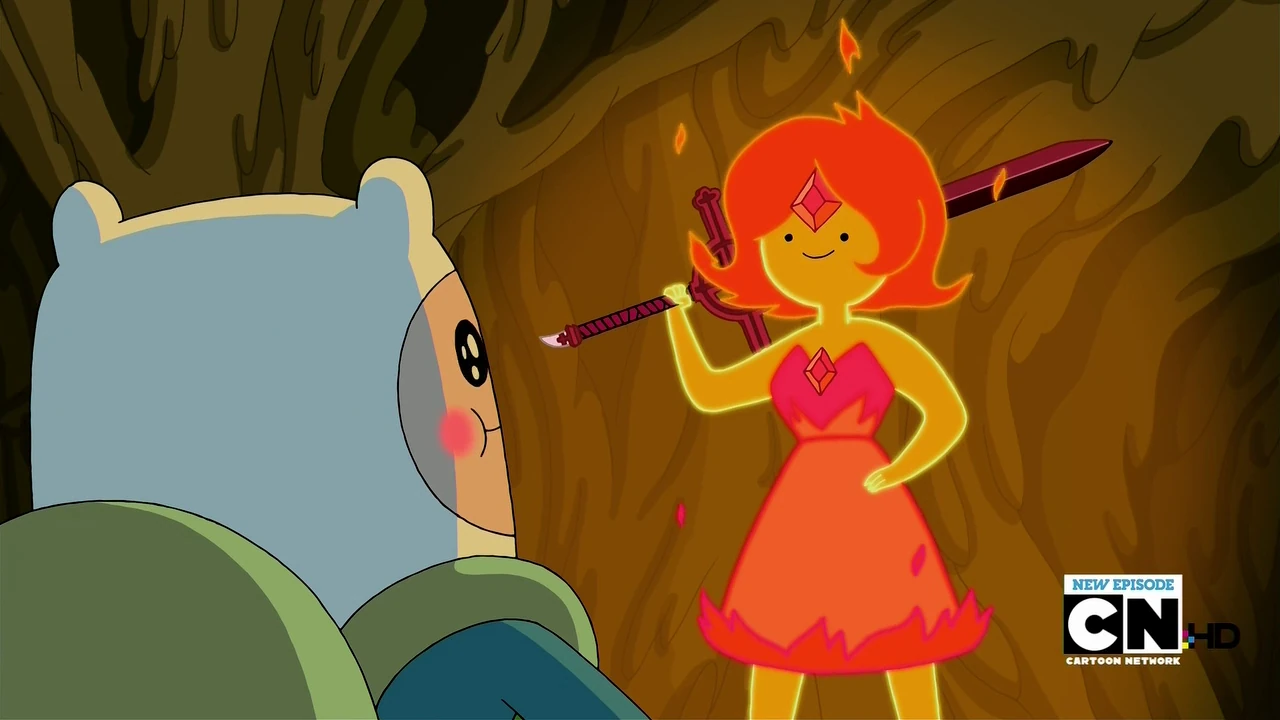 Adventure Time Finn And Flame Princess Baby