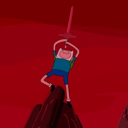 Finn The Human With Demon Sword