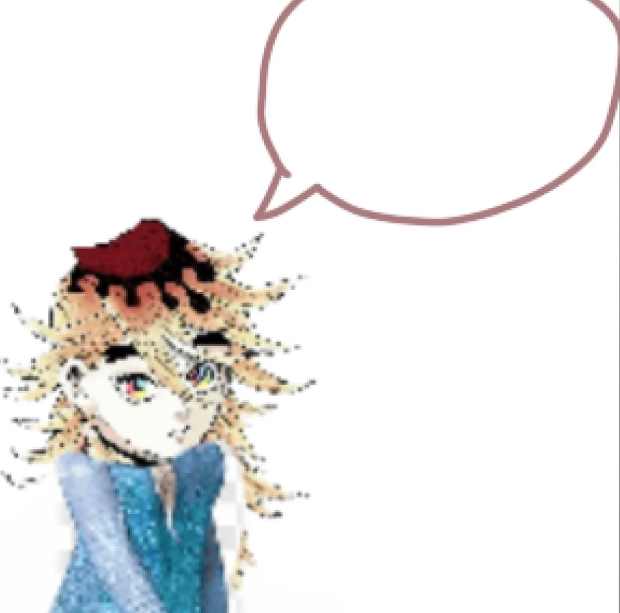 What is pixel doma head with elsa’s dress on thinking about? | Fandom