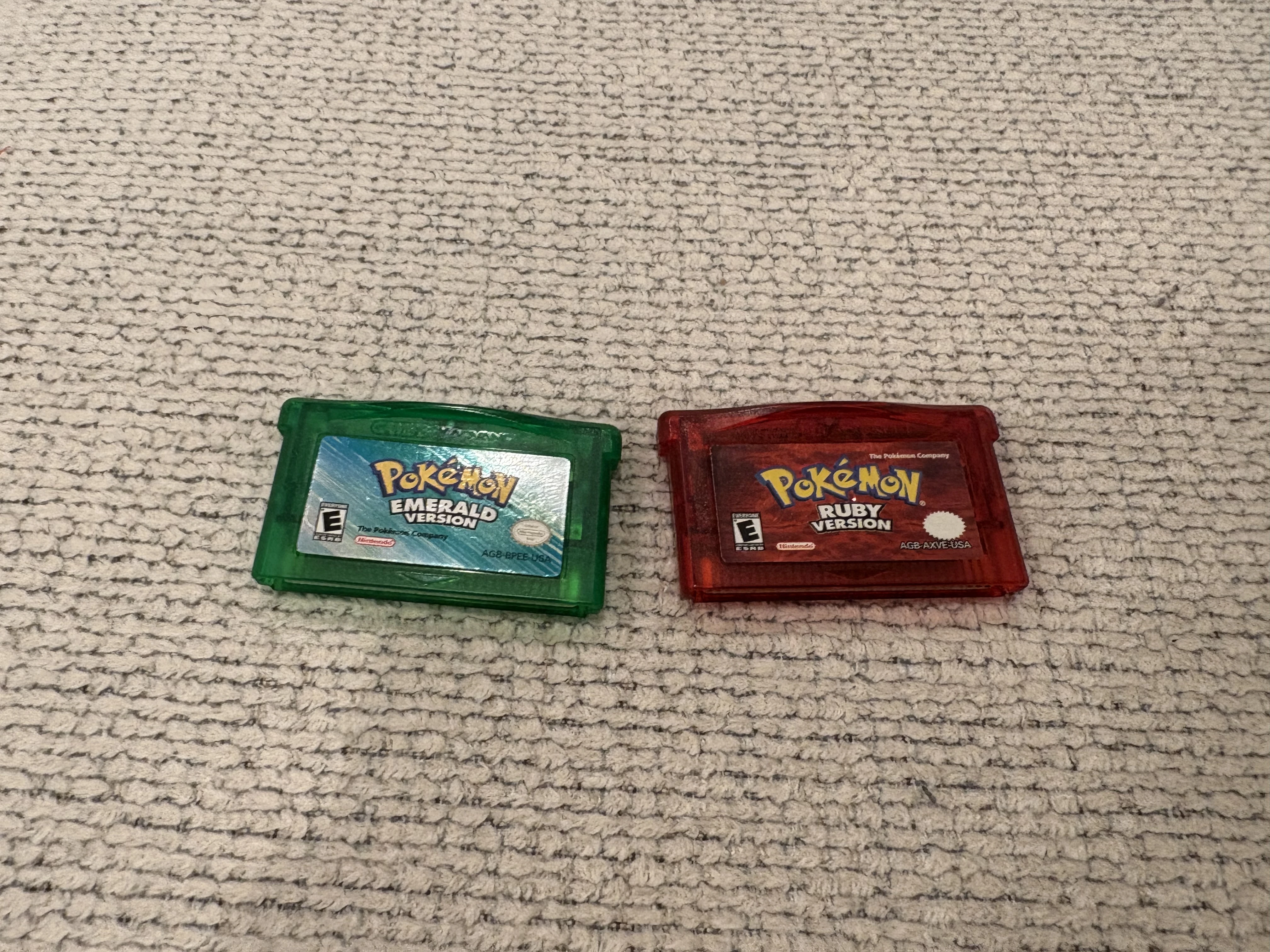 actual authentic pokemon cartridges i got for my late 14th birthday ...