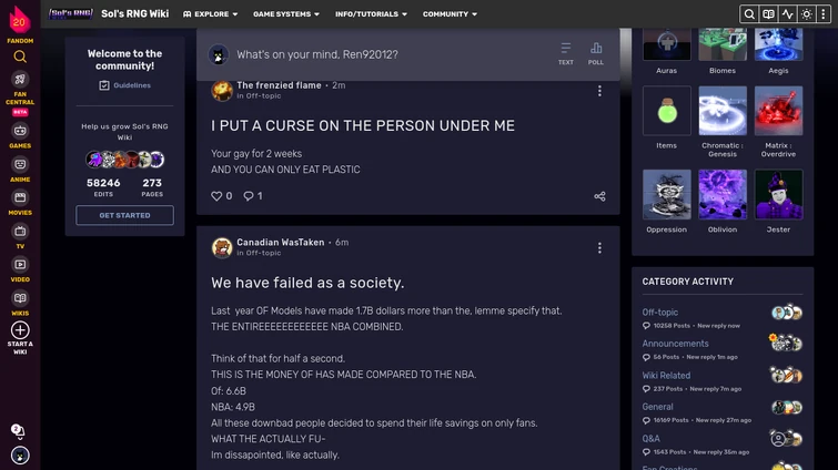 We have failed as a society. | Fandom