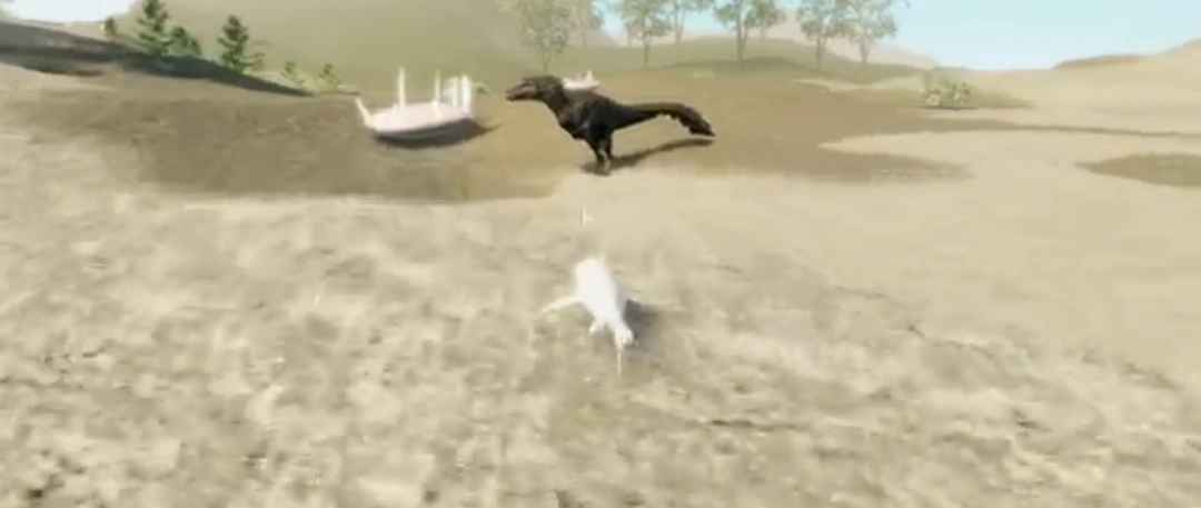 "Land" Shark about to attack Utahraptor | Fandom