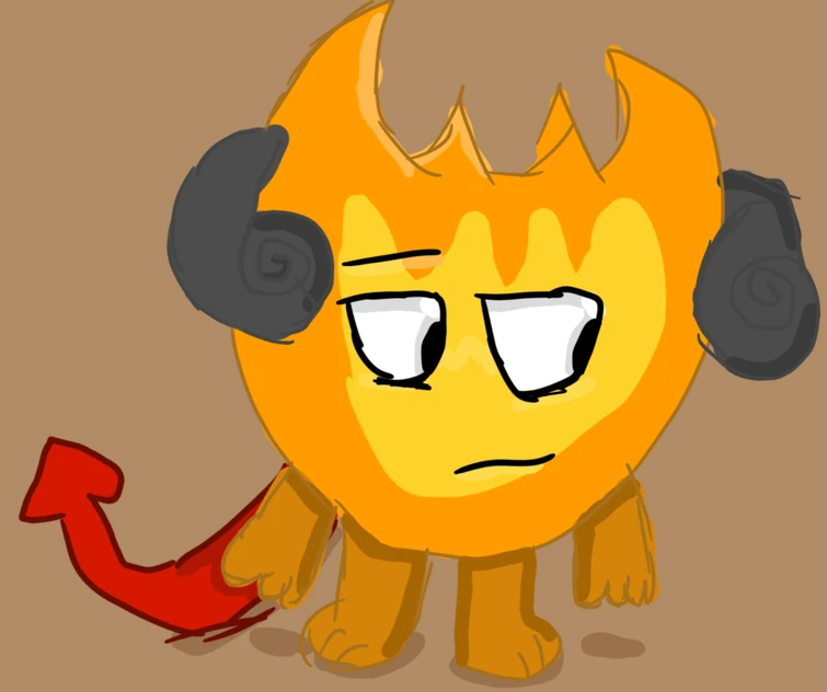 Hi guys I drew this Firey creature thing idk
