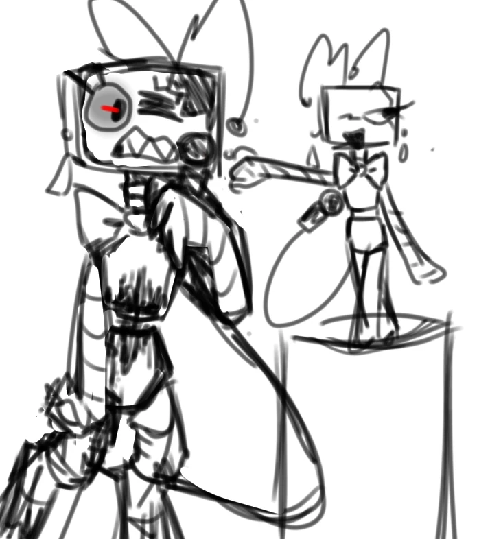 Vee and Twisted Vee art! (WIP!) | Fandom
