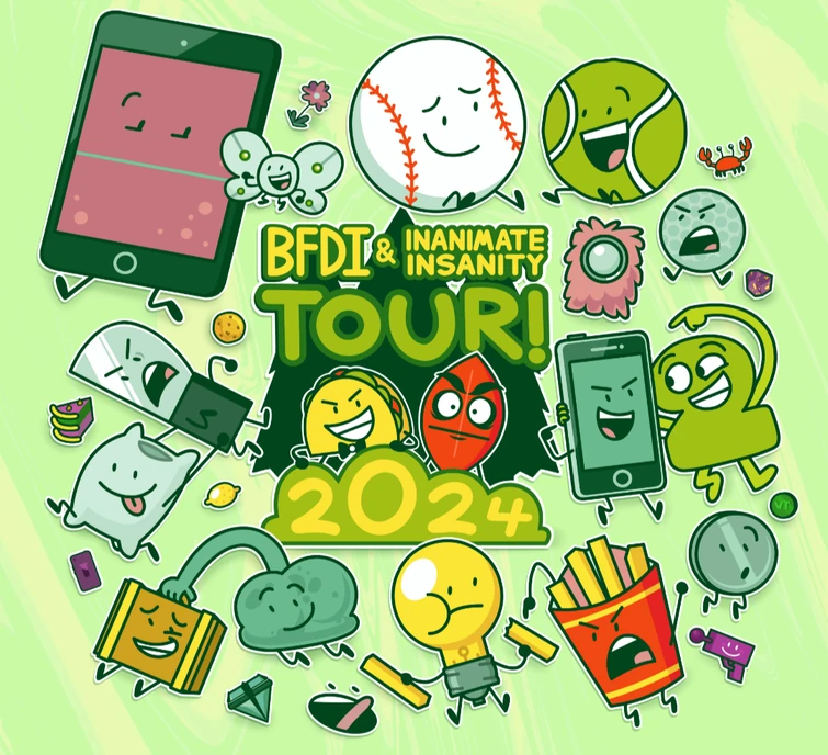 II x BFDI Tour 2024 Poster | Fandom