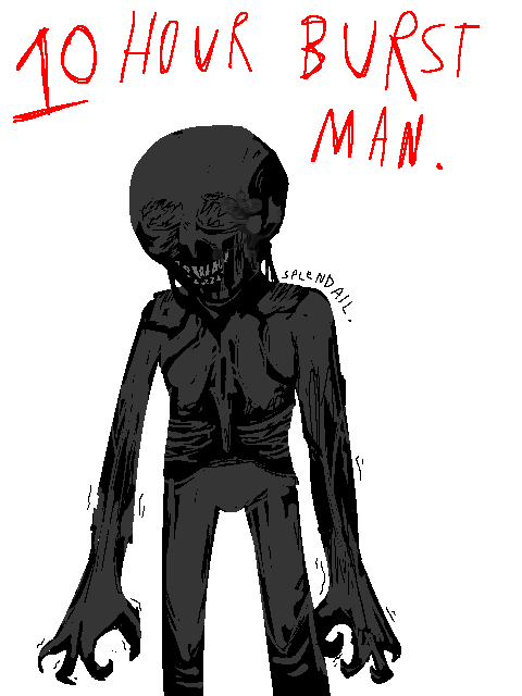 10 hour burst man drawing that i think i spent too much time on. (Click ...