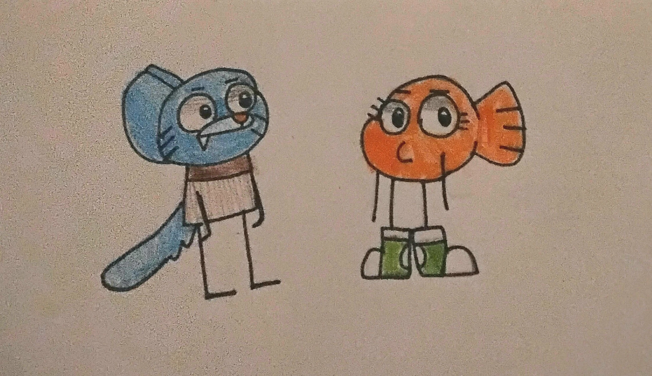 Gumball and Darwin but more in a simple style | Fandom