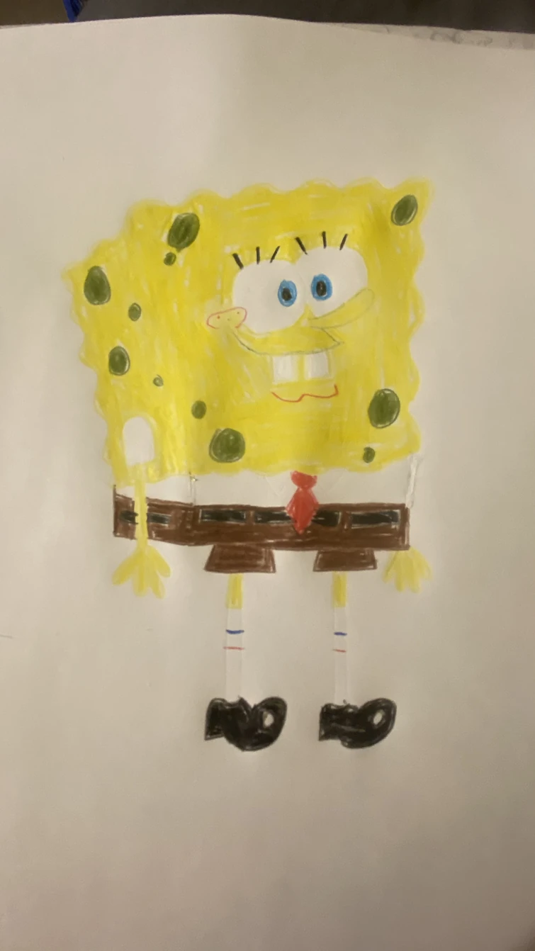 SpongeBob without outlining. | Fandom