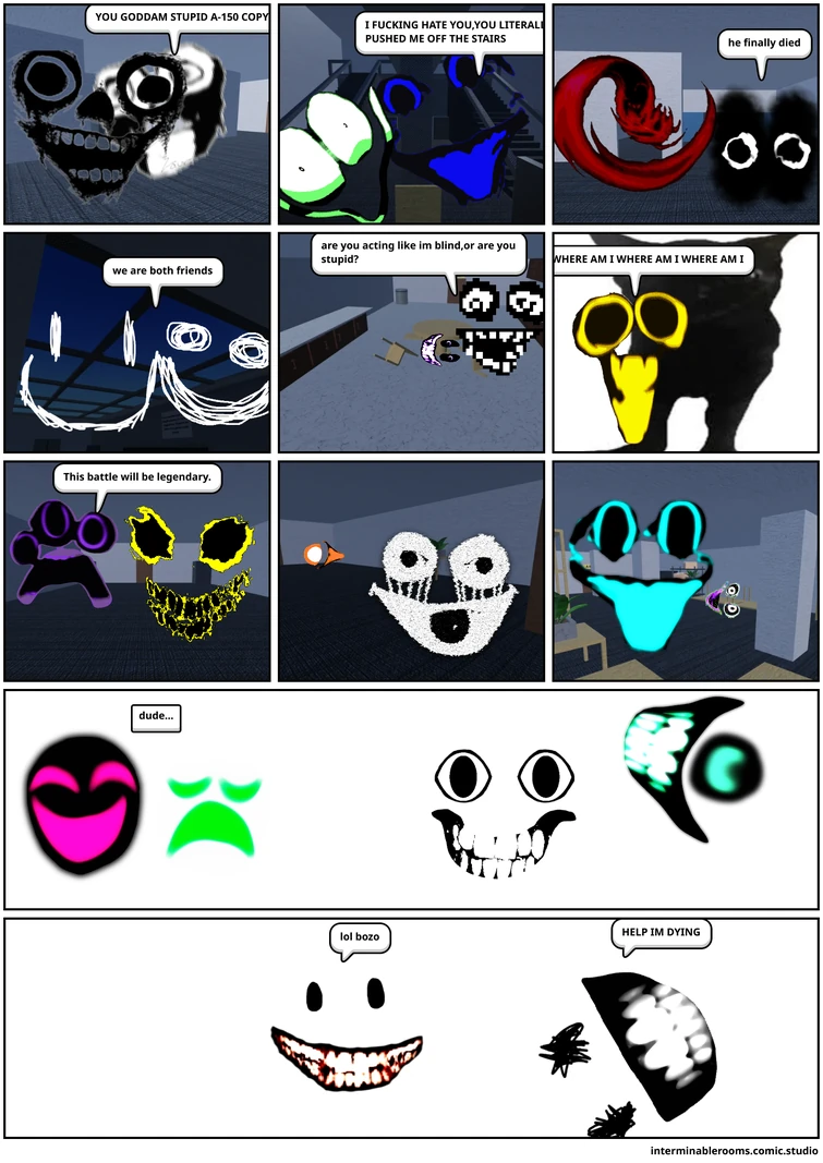 guys give me interminable rooms comic ideas | Fandom