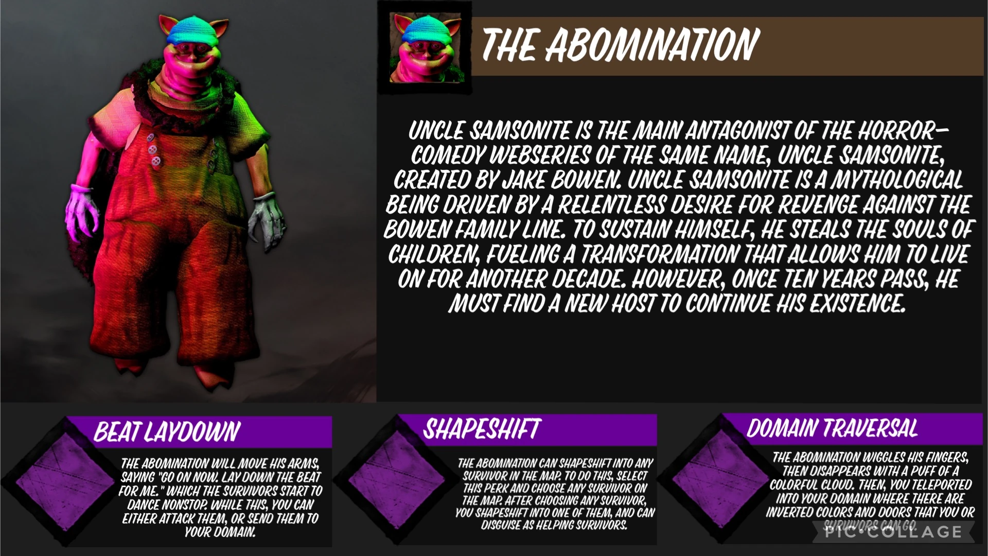 Uncle Samsonite for Dead by Daylight Concept | Fandom