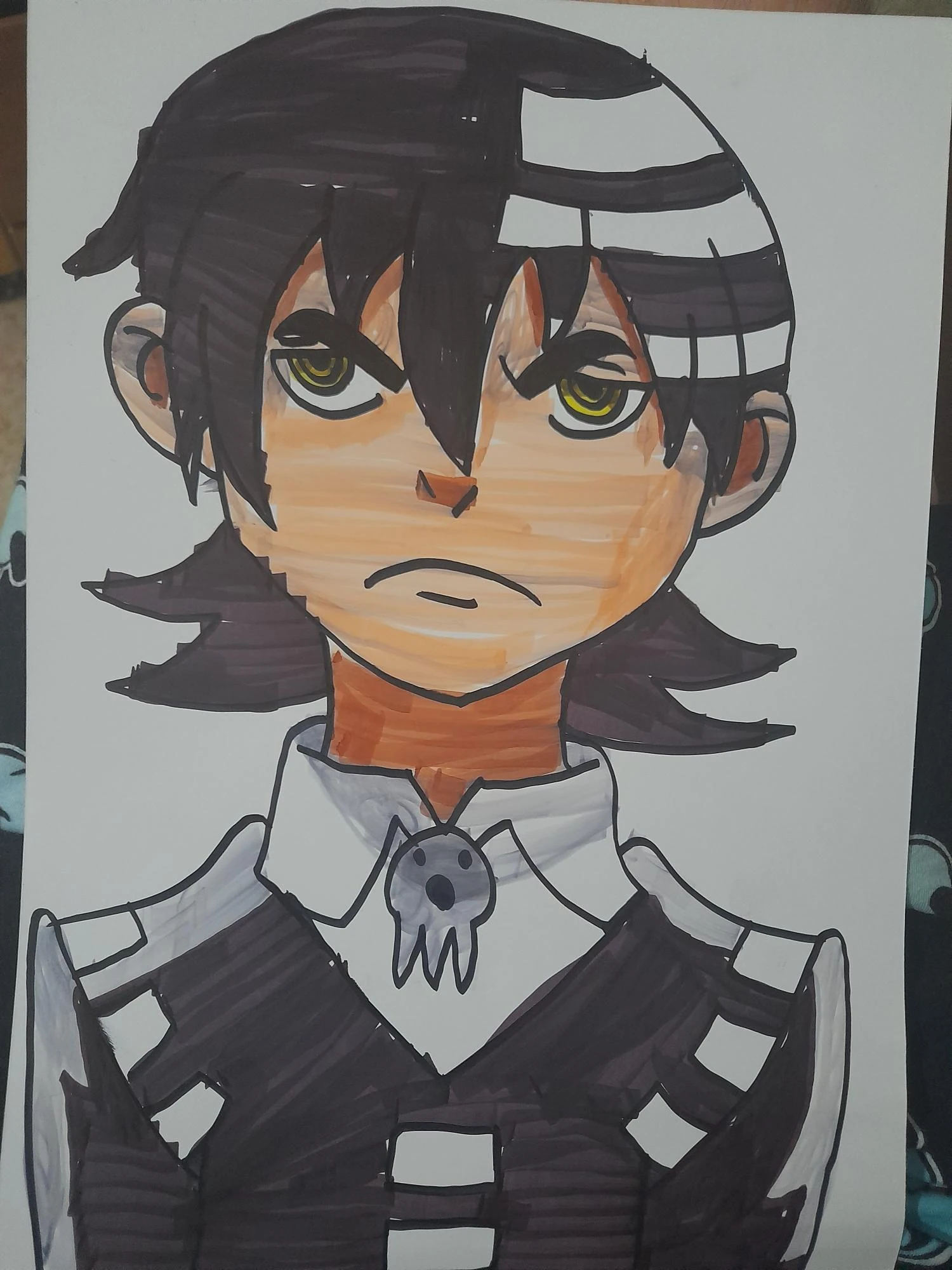 My drawing of Death the Kid | Fandom