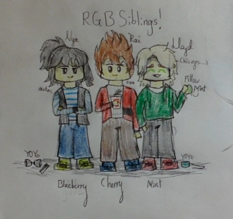 I drew *drumroll* The RGB siblings! | Fandom