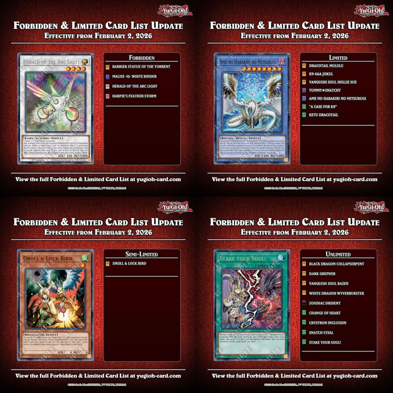 TCG January 21 2026 banlist | Fandom