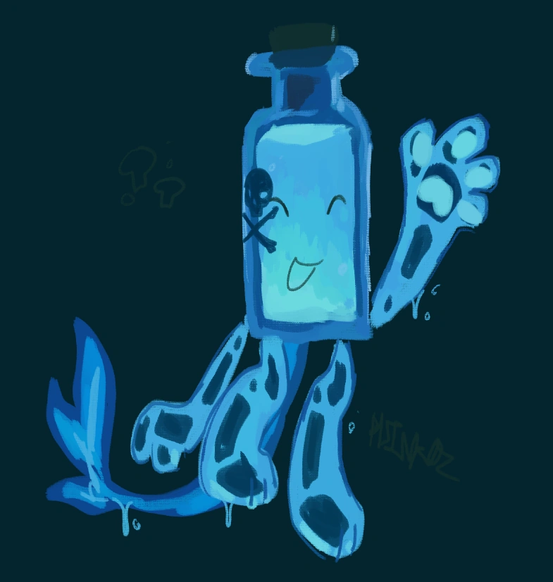 bluye poison bottle | Fandom
