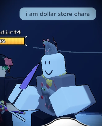 dollar store chara: toy knife, heart locket. | Fandom