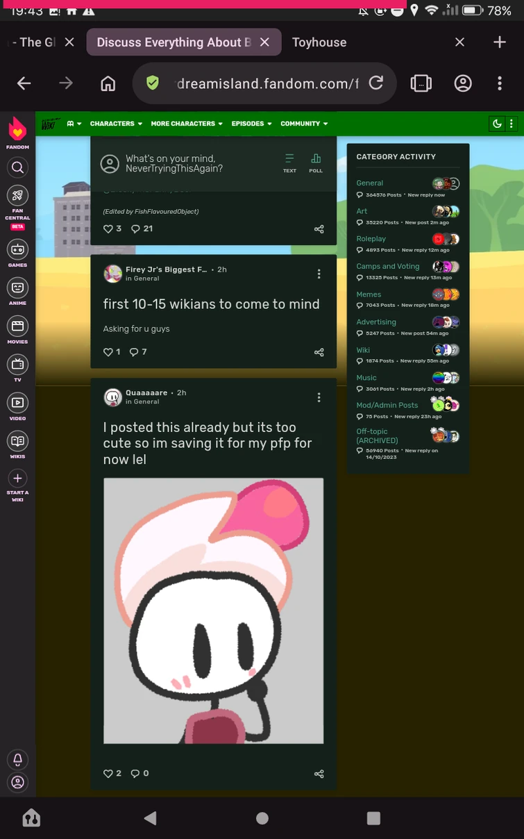 how did interaction bait make it over to the bfdi wiki | Fandom