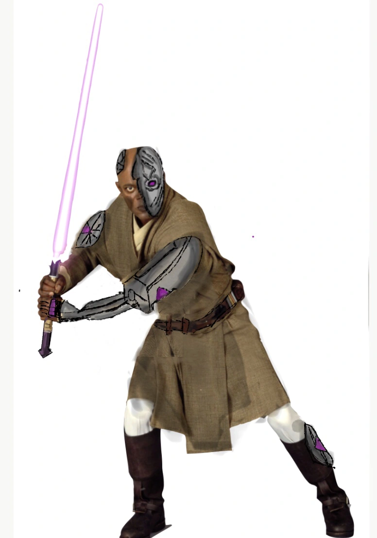 My drawing of what I think mace windu would look like after he was ...