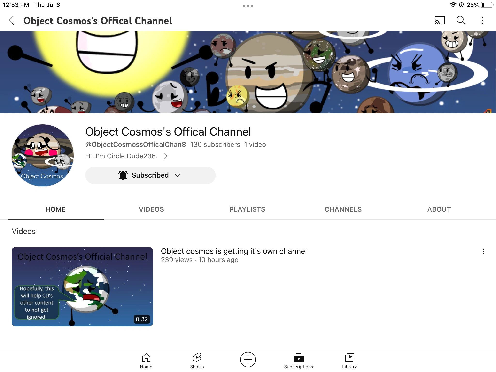 New Object cosmos reboot has it’s own channel. | Fandom