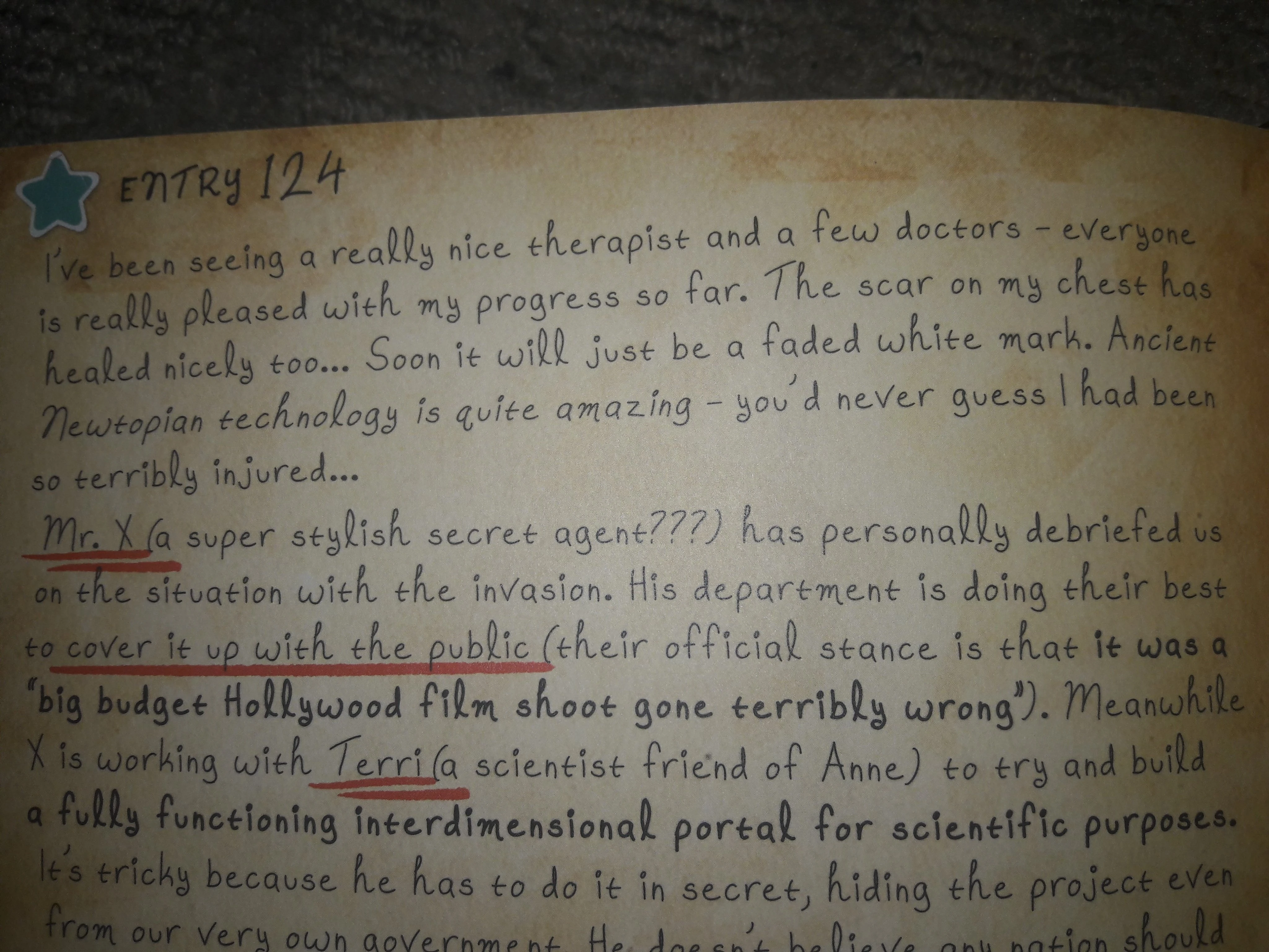 Good thing Marcy's scar healed & it's only a faded white mark. Guess it ...