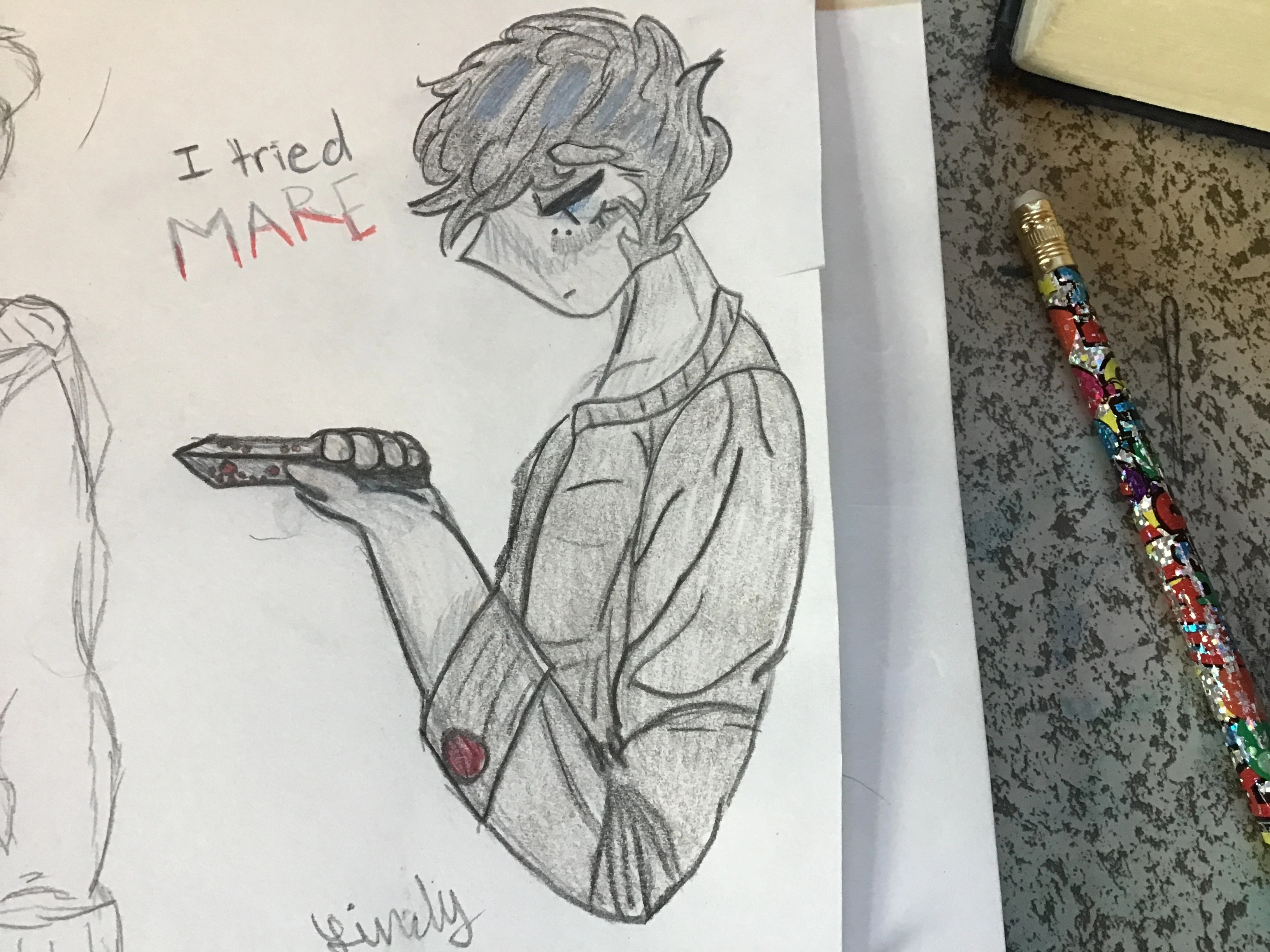 His eyes fade. They seem sad and….. Satisfied. | Fandom