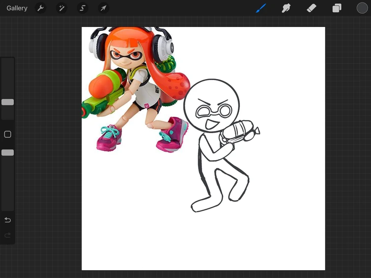 Working on the splatoon cookie! | Fandom