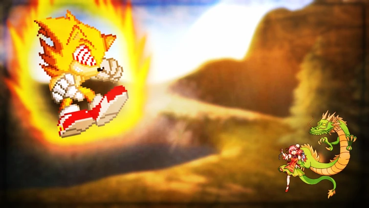 Kasen Ibaraki vs Fleetway Sonic Sprite Art | Fandom