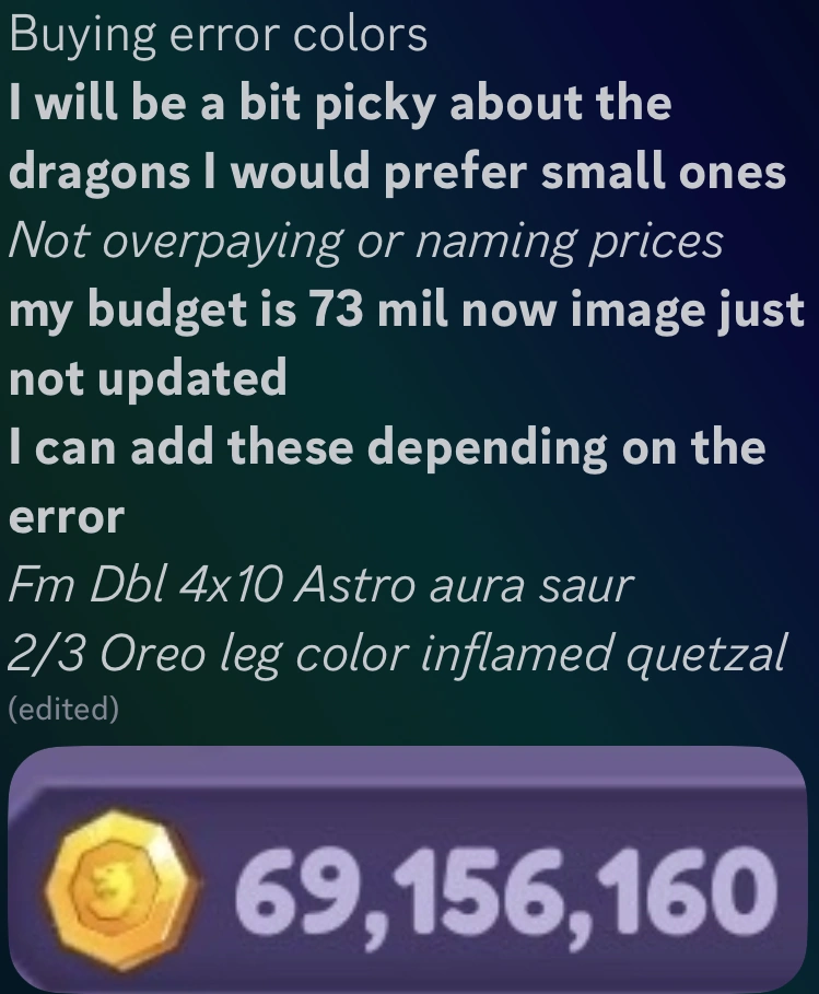 Buying error color dragons | Fandom