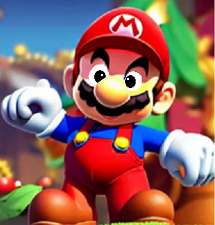 My 3D Canva art of Small Mario | Fandom