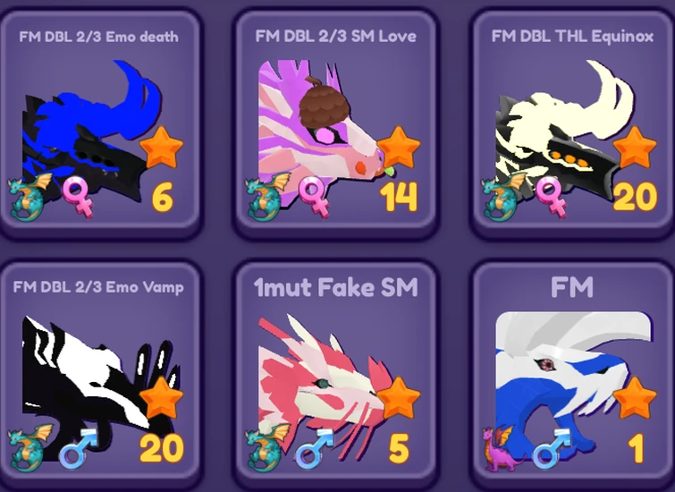 Taking offers on 2 DBL constellos, 2/3 SM moix, and some seasonals | Fandom