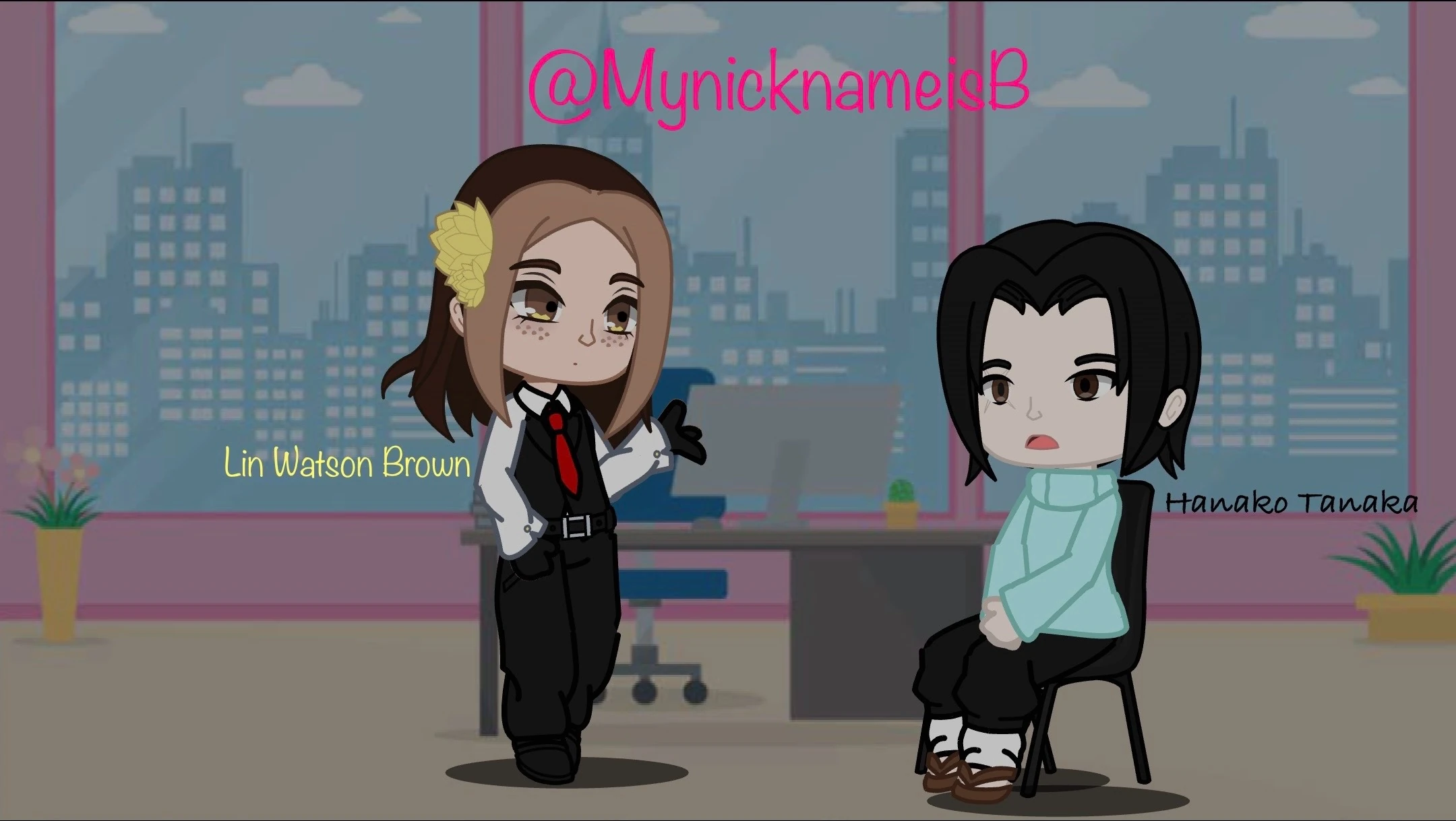 Lin Watson Brown checks on one of her second-in commands, Hanako Tanaka ...